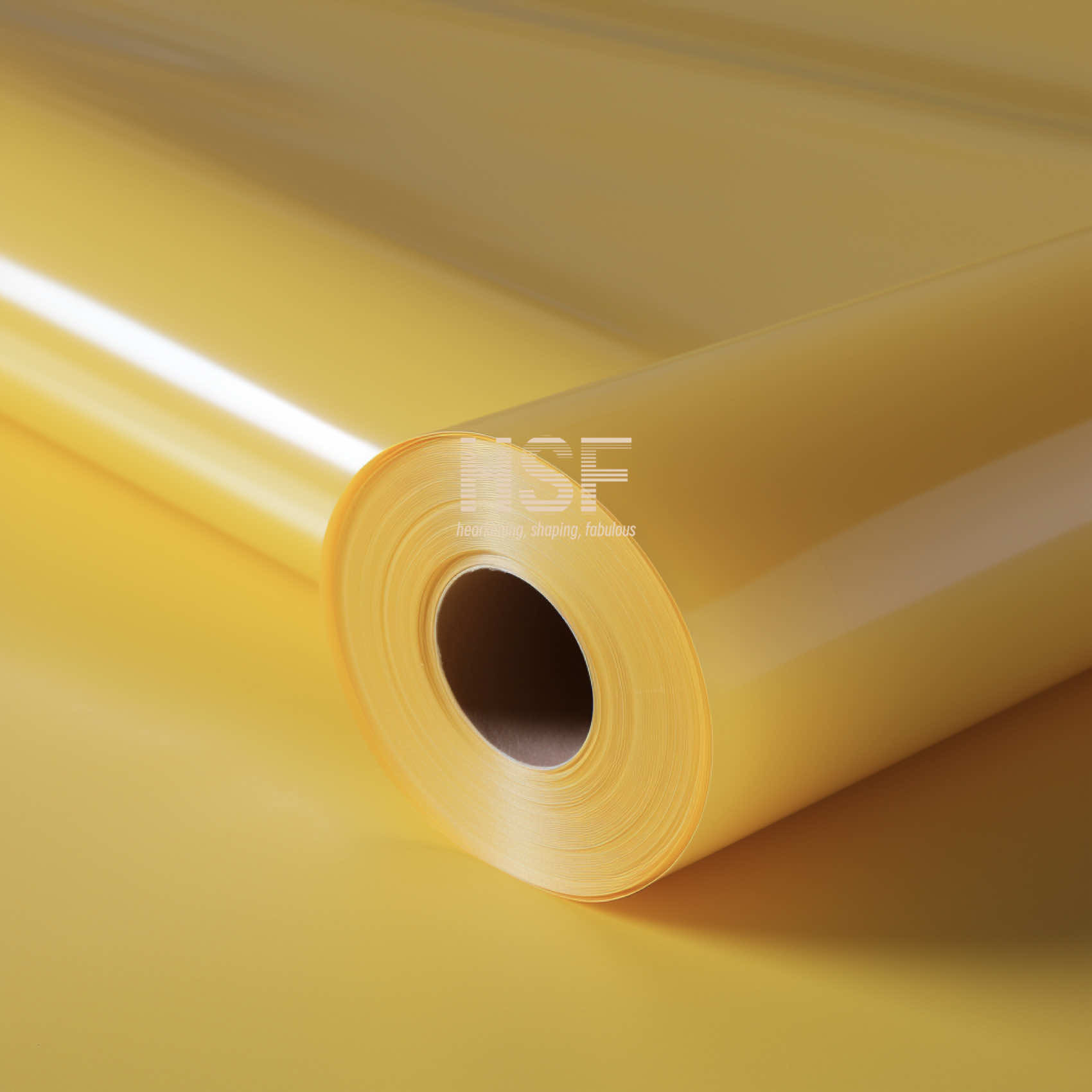 40uM Yellow Cast Polypropylene Silicone Coated Polyester Film Roll